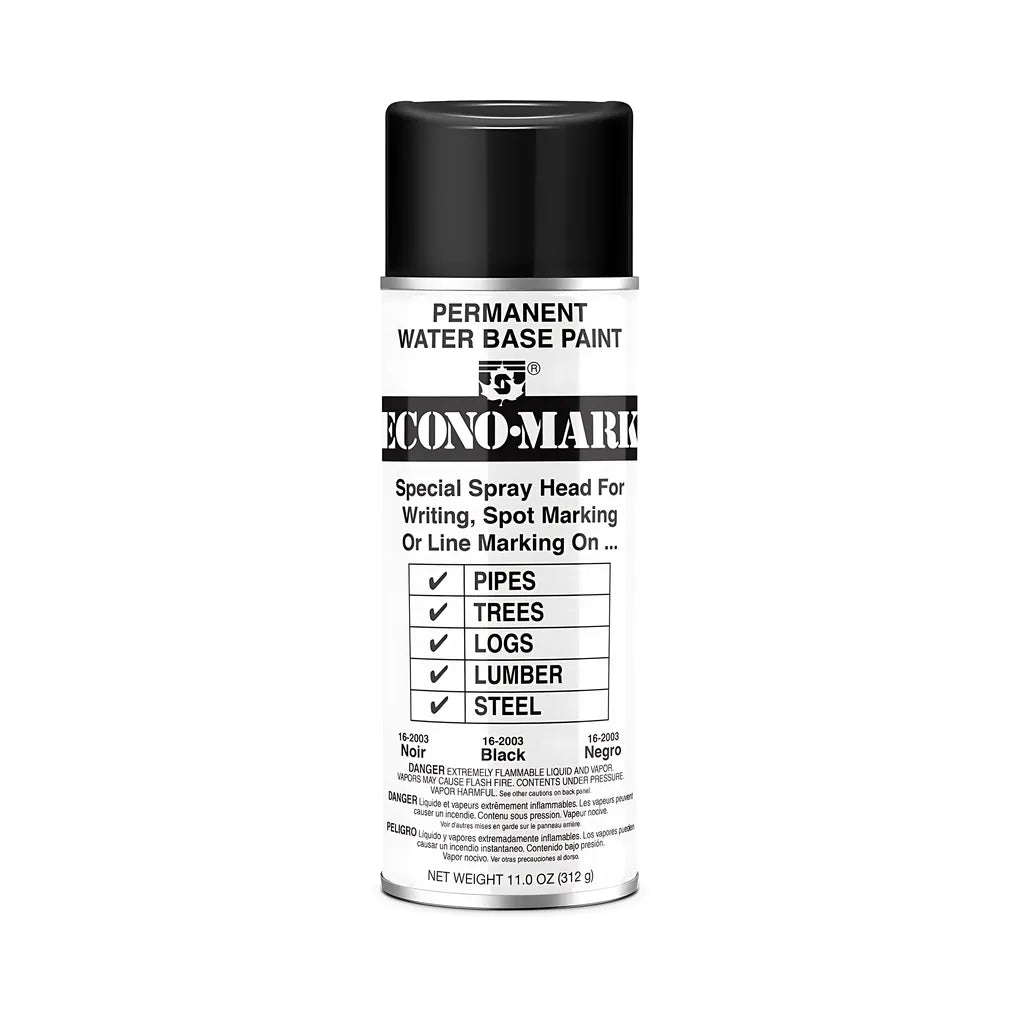 16 OZ WATERBASE ECONOMICAL MARKING PAINT BLACK – ProContractor Supply