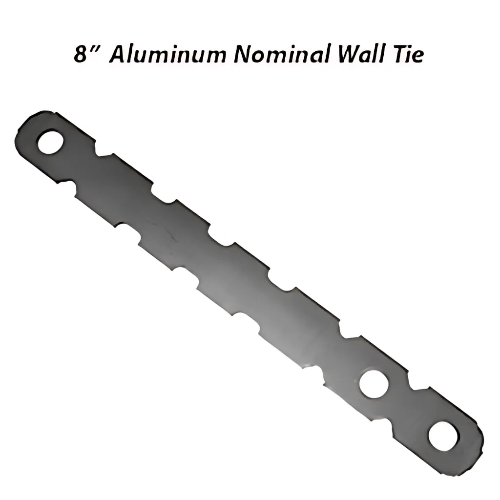 8" NOMINAL WALL TIE - 100 TIES TO A BOX. USE WITH PINS AND WEDGES TO C ...
