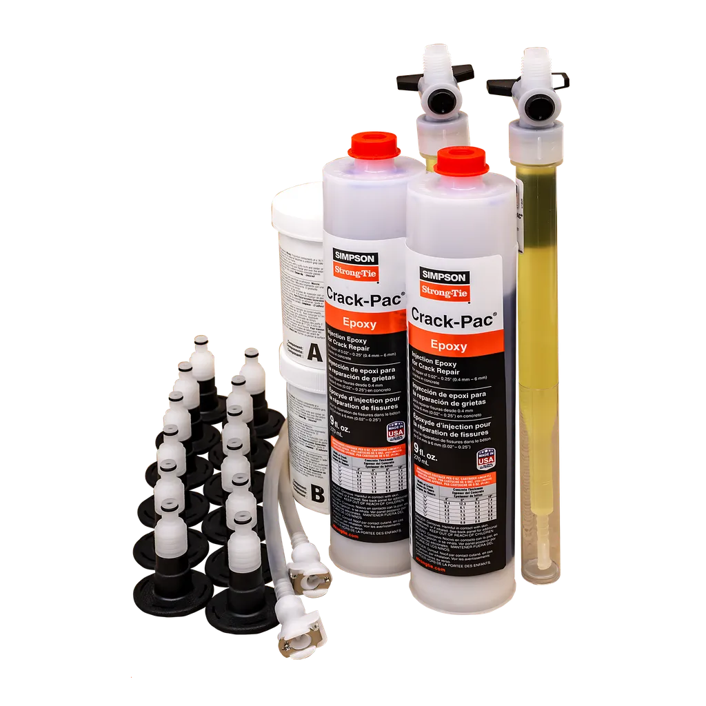 Crack-Pac® 9 oz. Injection Kit (2 Cartridges) – ProContractor Supply