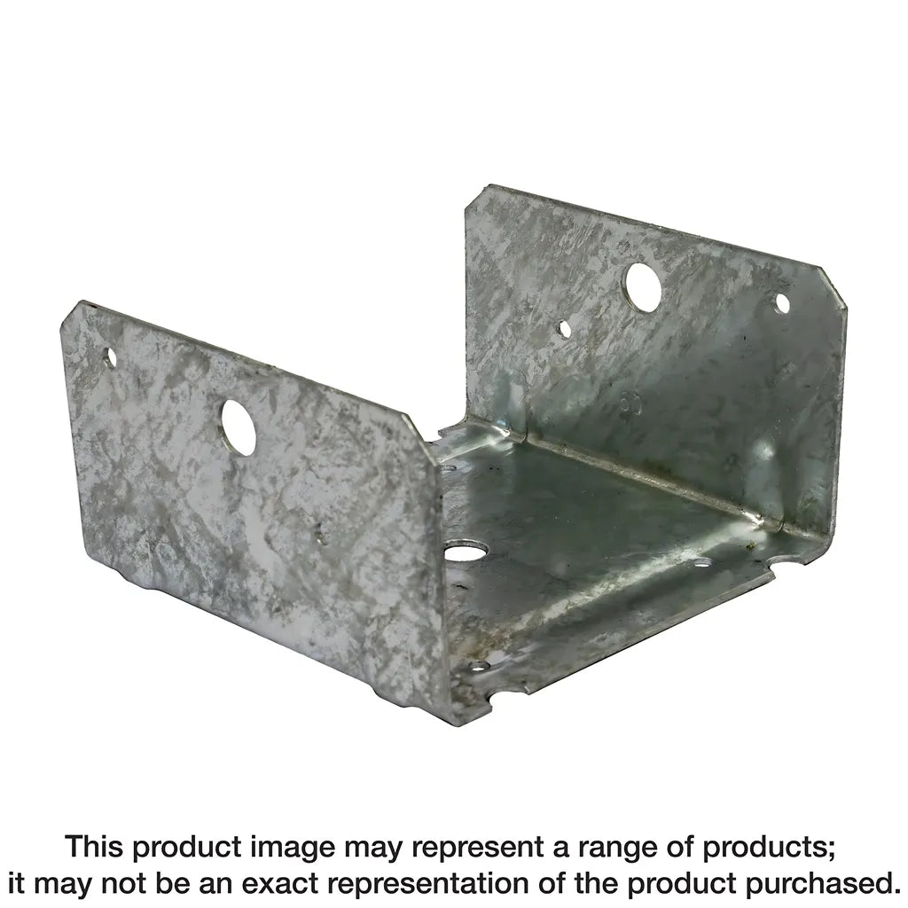 HBC Hot-Dip Galvanized Post Base for 6x Rough-Lumber Post ...