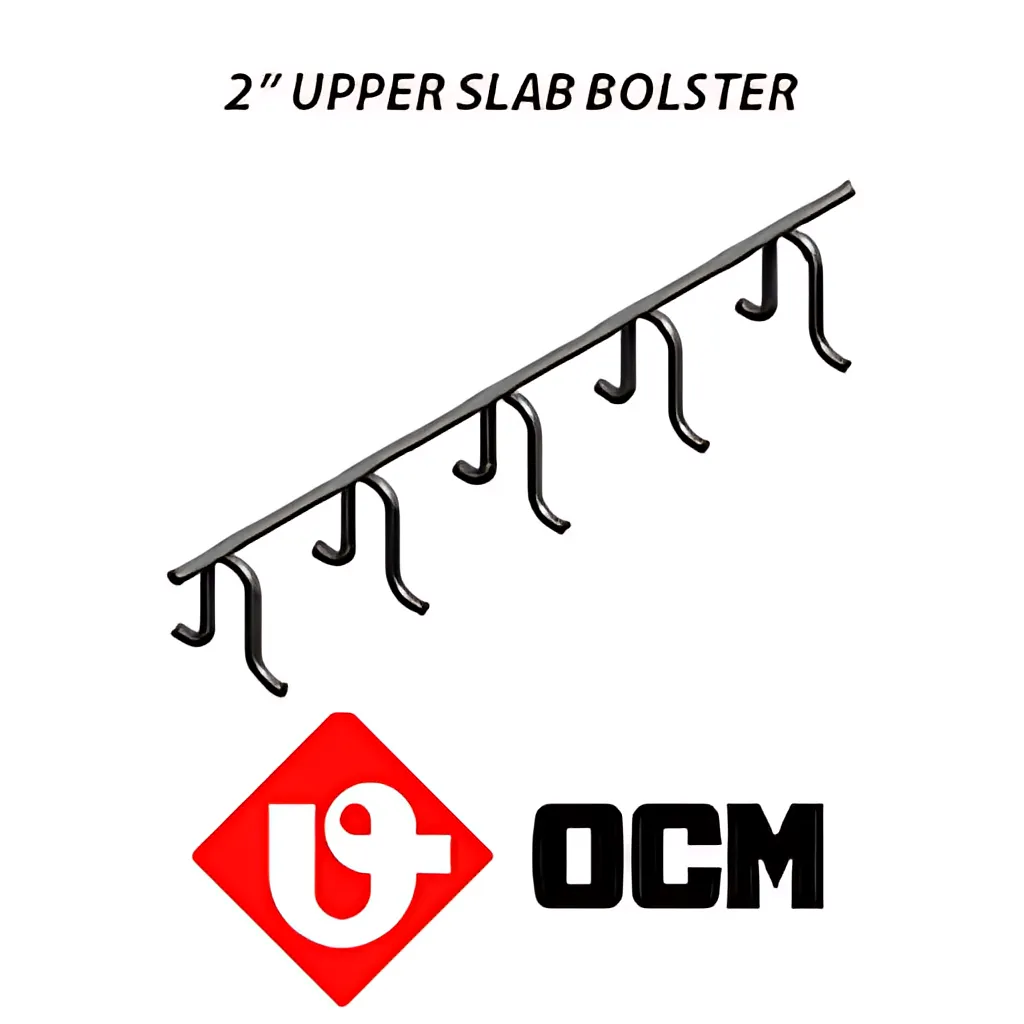 OCM METAL REBAR 2" UPPER LIFT SUPPORT SLAB BOLSTER - 100 FEET IN A BUN ...